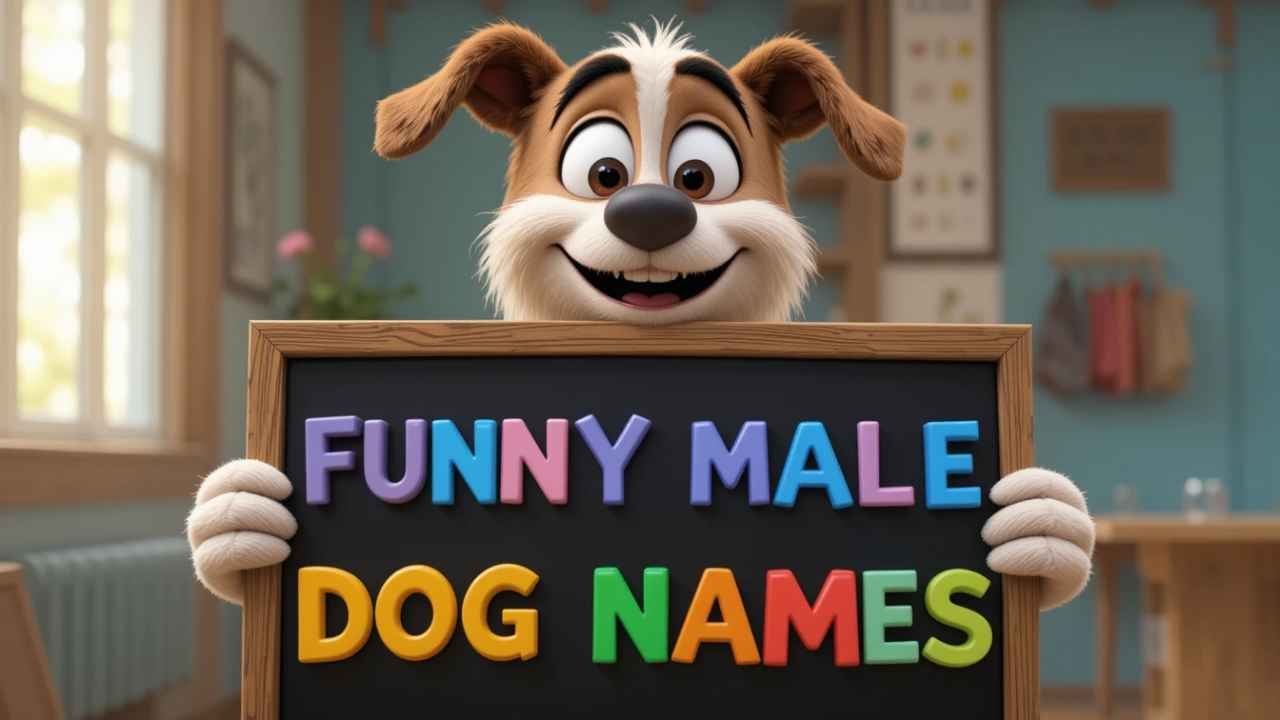 200+ Funny & Creative Male Dog Names - namesstride.com