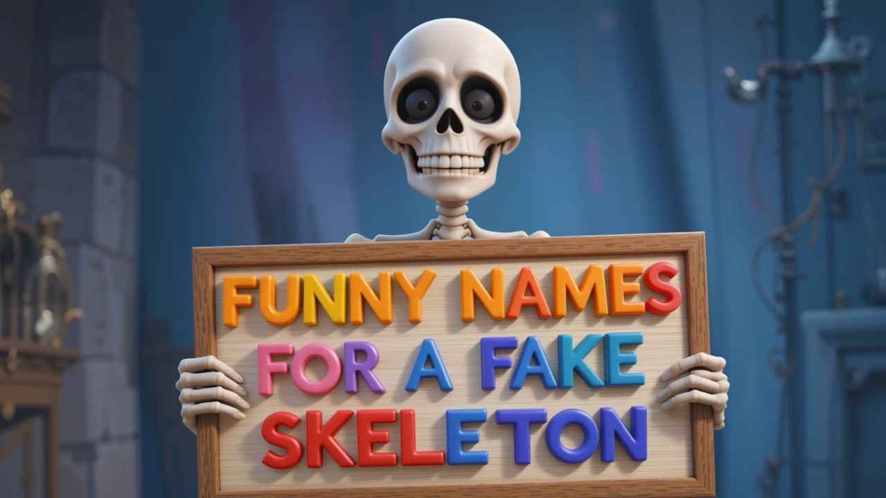 200+ Funny & Creative Names for a Fake Skeleton - namesstride.com