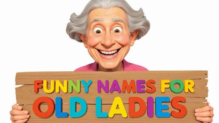 200+ Funny & Creative Names for Old Ladies - namesstride.com