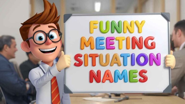 200+ Funny & Creative Names for Meeting Situations - namesstride.com