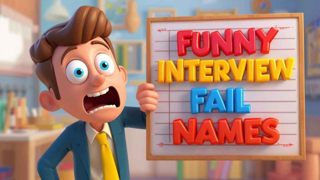 200+ Funny & Creative Names for Interview Fails - namesstride.com