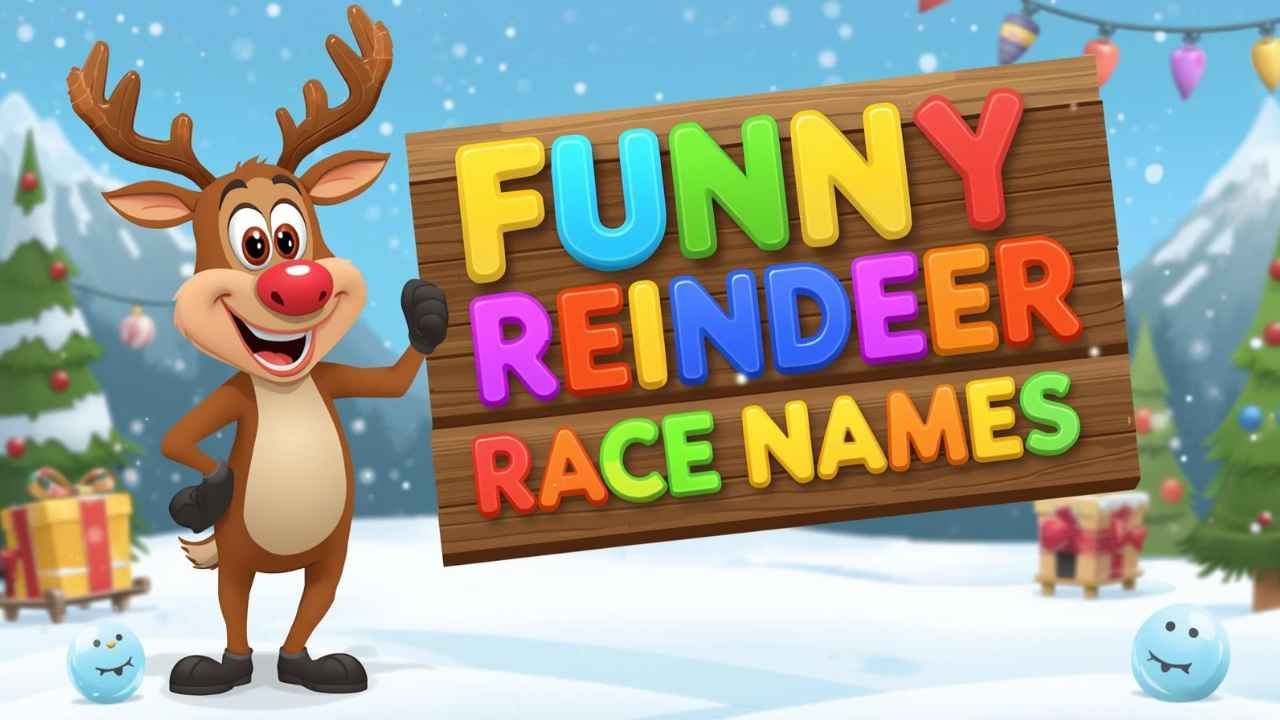 200+ Funny & Creative Names for Reindeer Races - namesstride.com